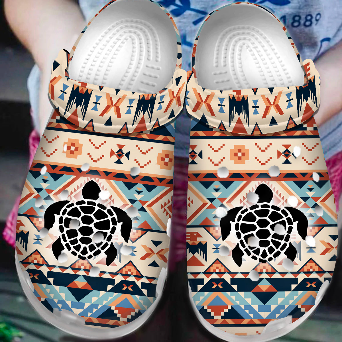 Native Pattern Clog Shoes For Adult and Kid 89205 New – Native Heritage ...