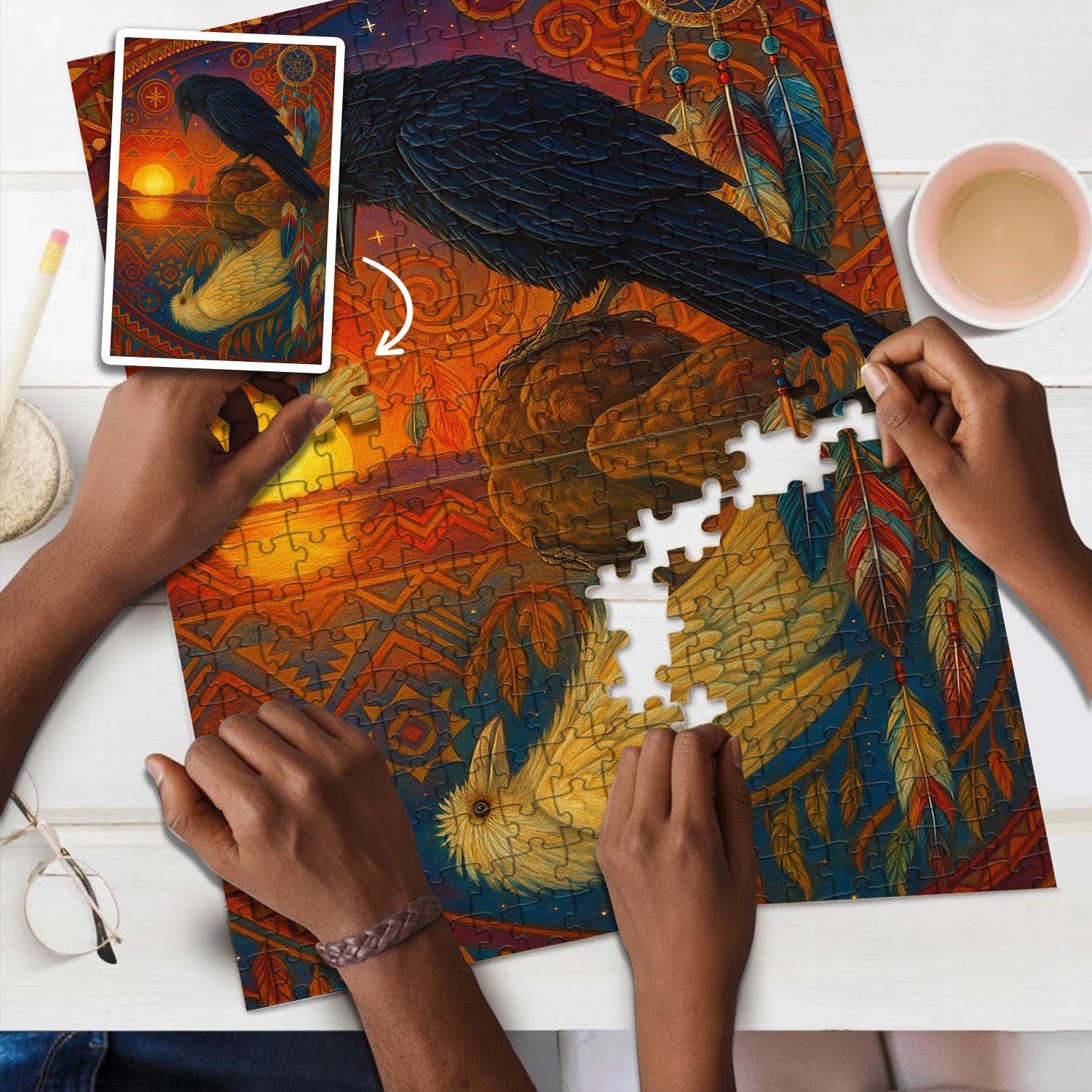 For Those Who Walk with the Raven – Wooden Jigsaw Puzzle (300 / 500 ...