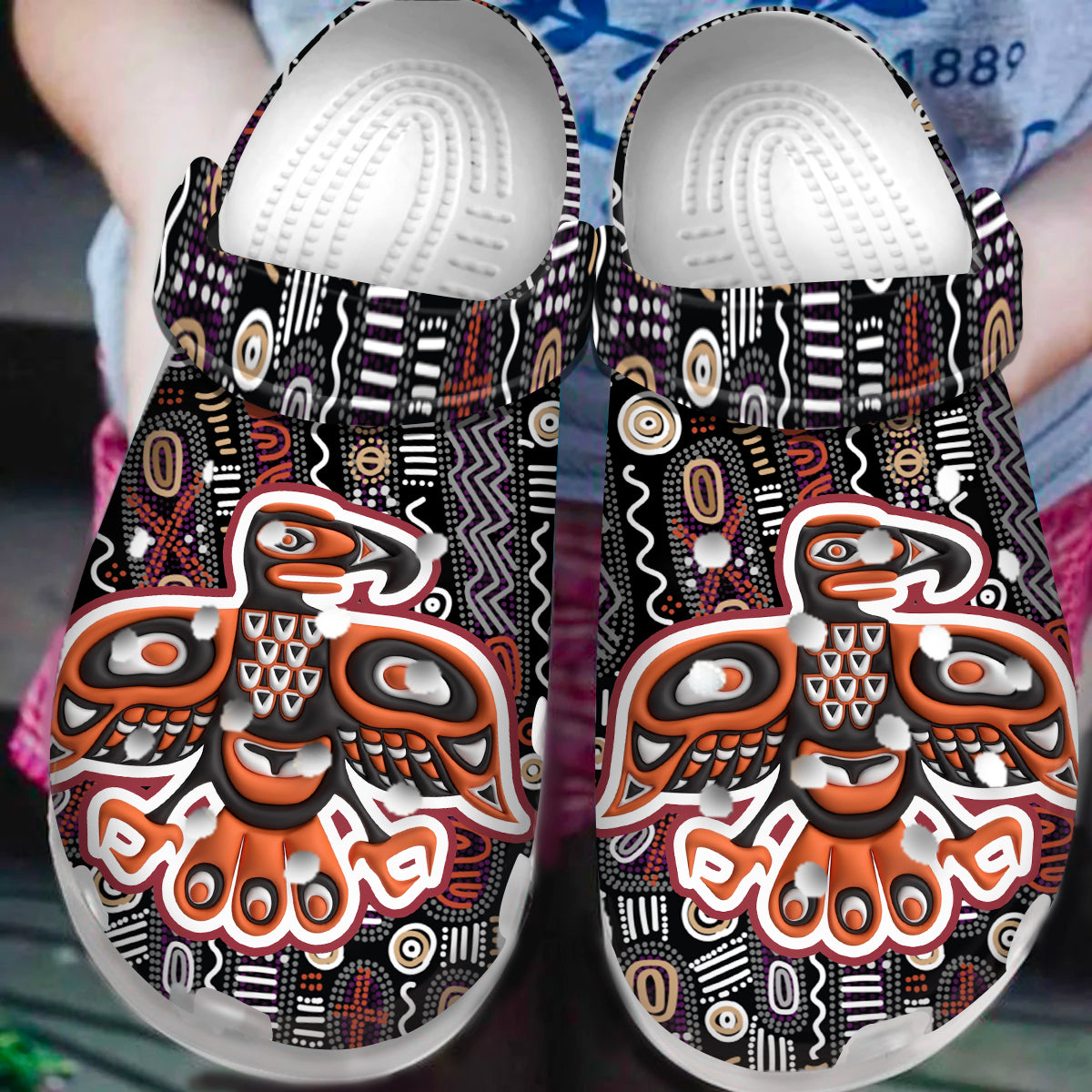 Native Pattern Clog Shoes For Adult and Kid 89111 New – Native Heritage ...