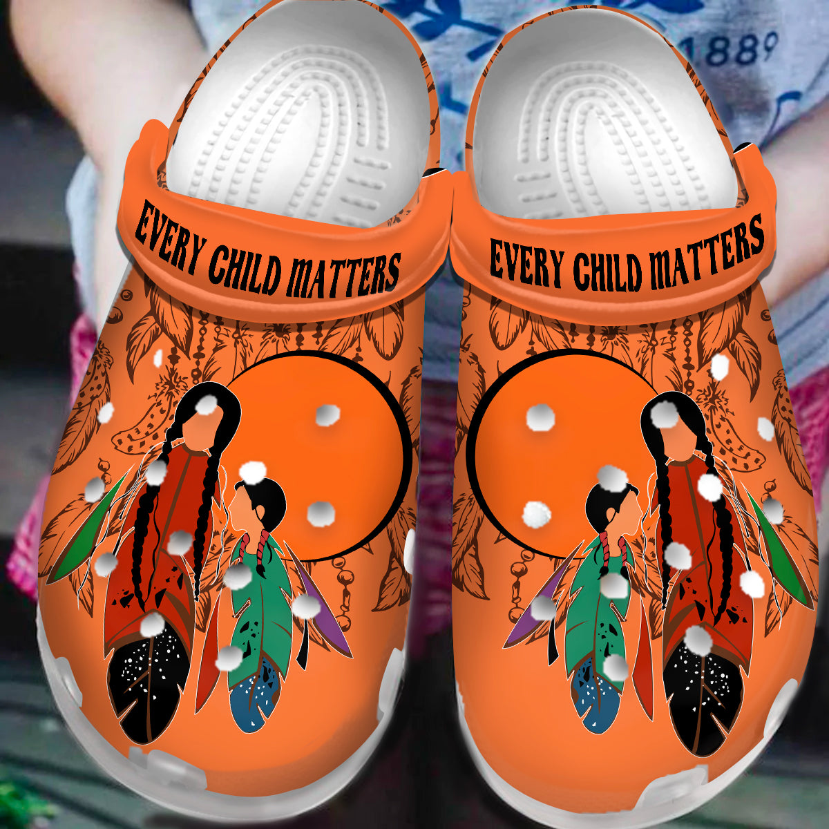 Native Pattern Clog Shoes For Adult and Kid 89188 New – Native Heritage ...