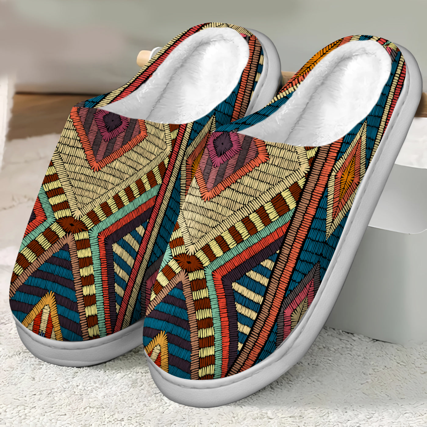 Plush Slippers 89048 – Native Heritage Store