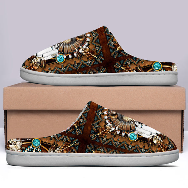 Plush Slippers 89046 - Native Heritage Store