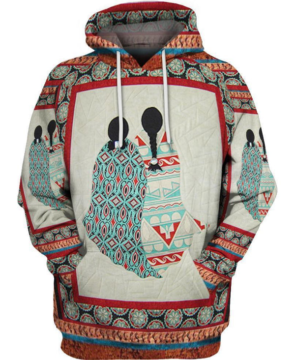 Jackettee Unisex Hoodie Native Pattern size S-5XL Premium Polyester ...