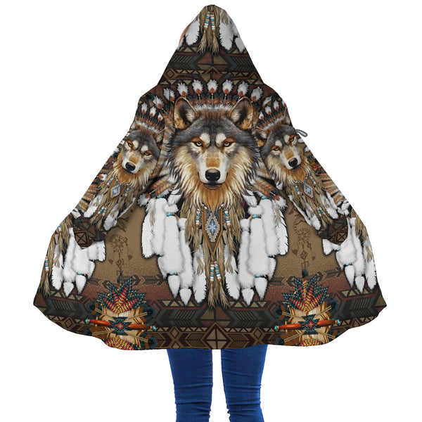 Wolf Native Pattern Cloak - Native Heritage Store