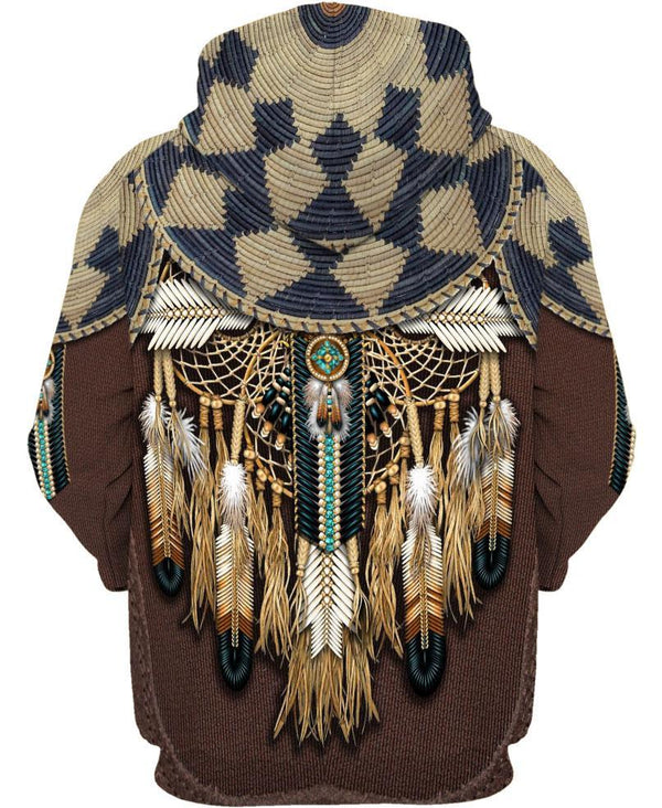 Welcomenative Unisex Hoodie Native Pattern size S-5XL Premium Polyester ...