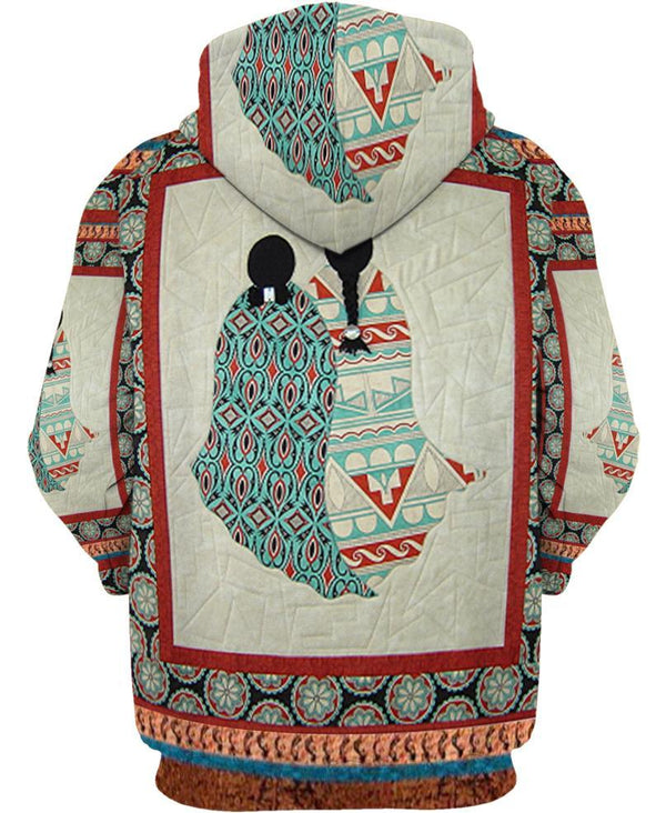 Jackettee Unisex Hoodie Native Pattern size S-5XL Premium Polyester ...