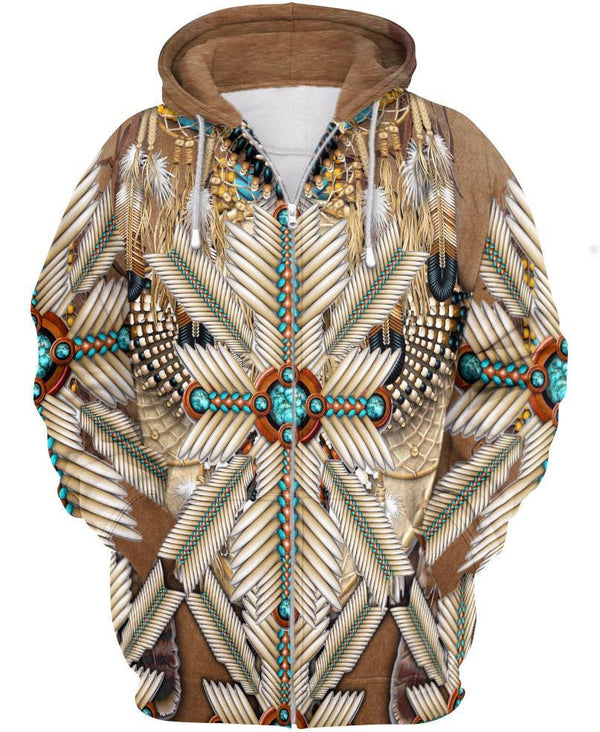 Welcomenative Unisex Hoodie Native Pattern size S-5XL Premium Polyester ...