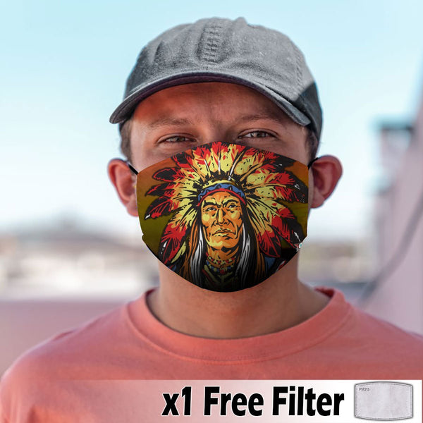 Native American Print Mask 20 NBD - Native Heritage Store