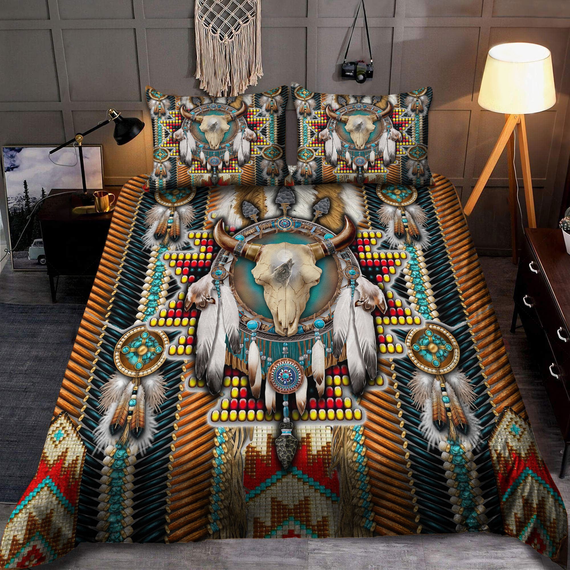 Color Native Pattern Bedding Set - Native Heritage Store