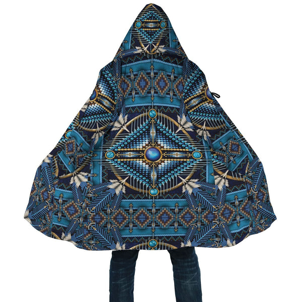 Blue Pattern Native Cloak - Native Heritage Store