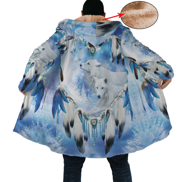 White Wolf Feather Cloak - Native Heritage Store