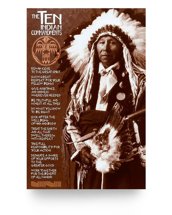 The Ten Indian Commandments NBD - Native Heritage Store